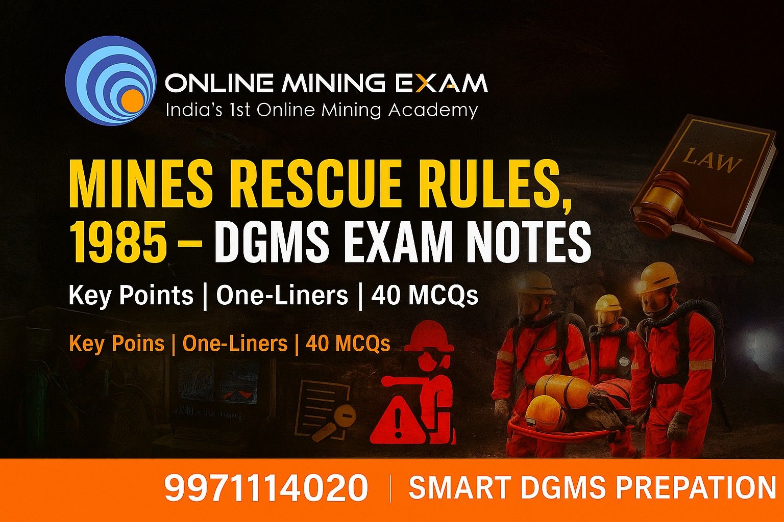 Mines Rescue Rules 1985 – Notes, Key Points & DGMS Mock Test