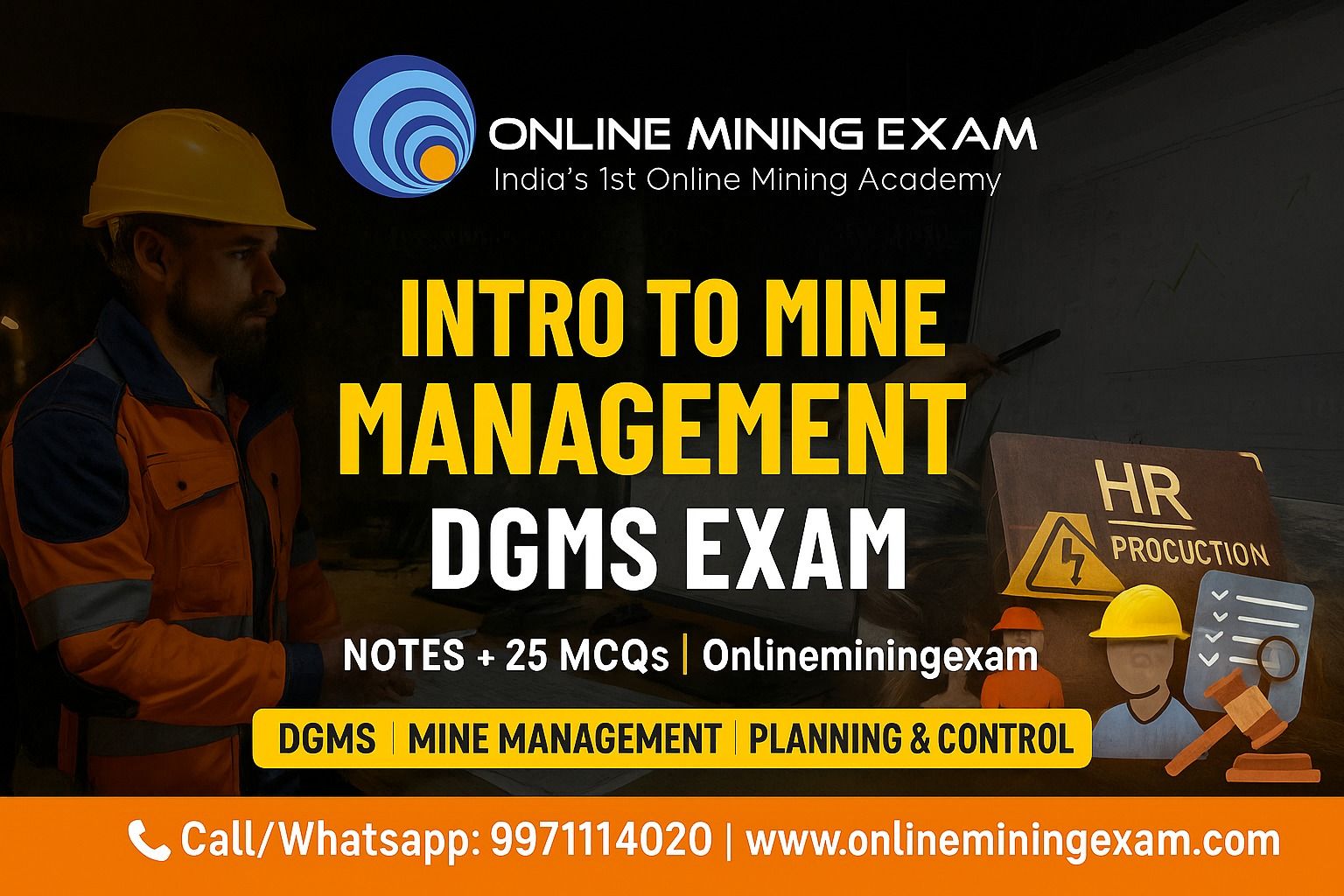 Introduction to Mine Management for DGMS Exam Preparation ...