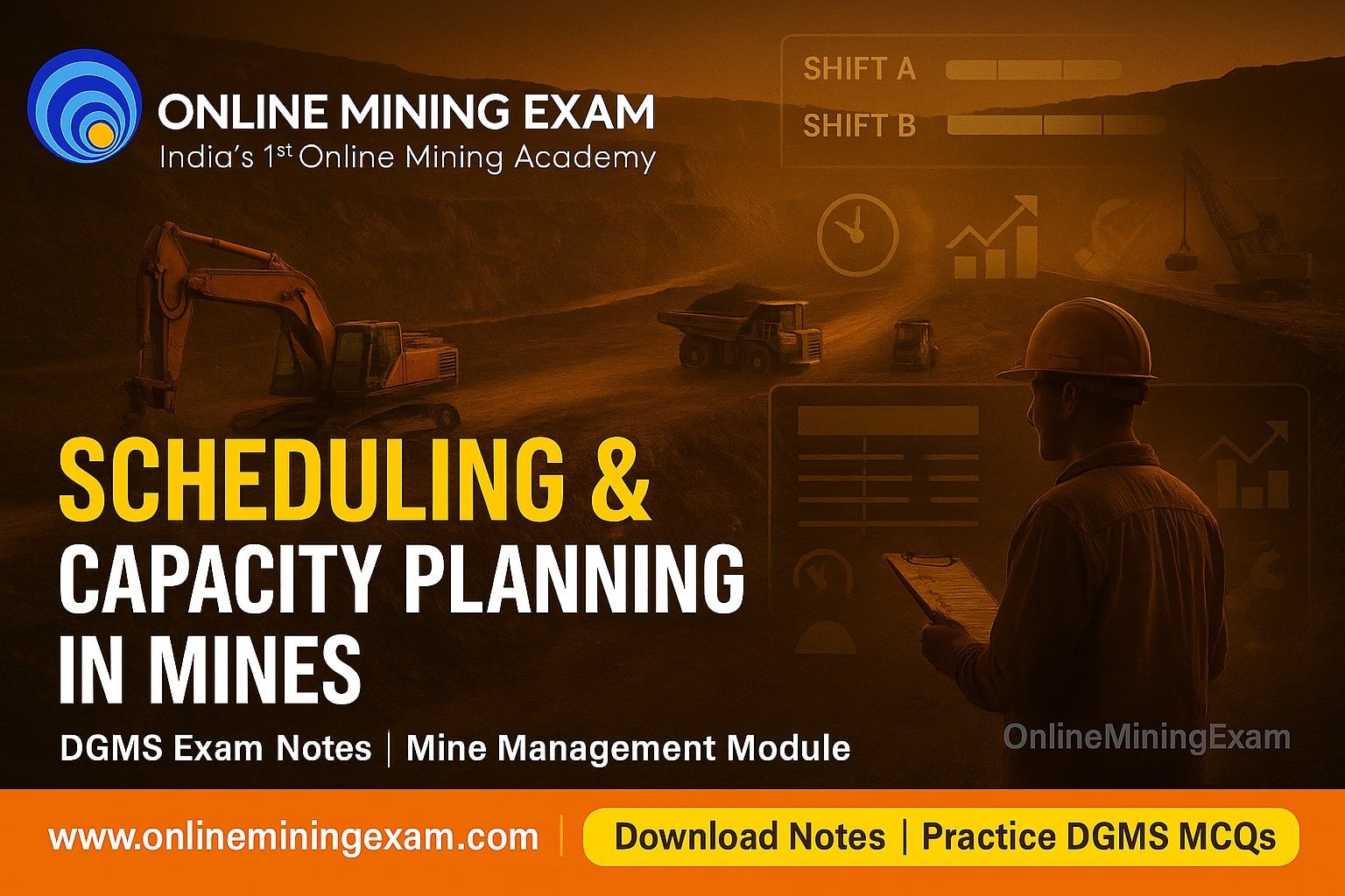 Scheduling & Capacity Planning in Mining – DGMS Notes