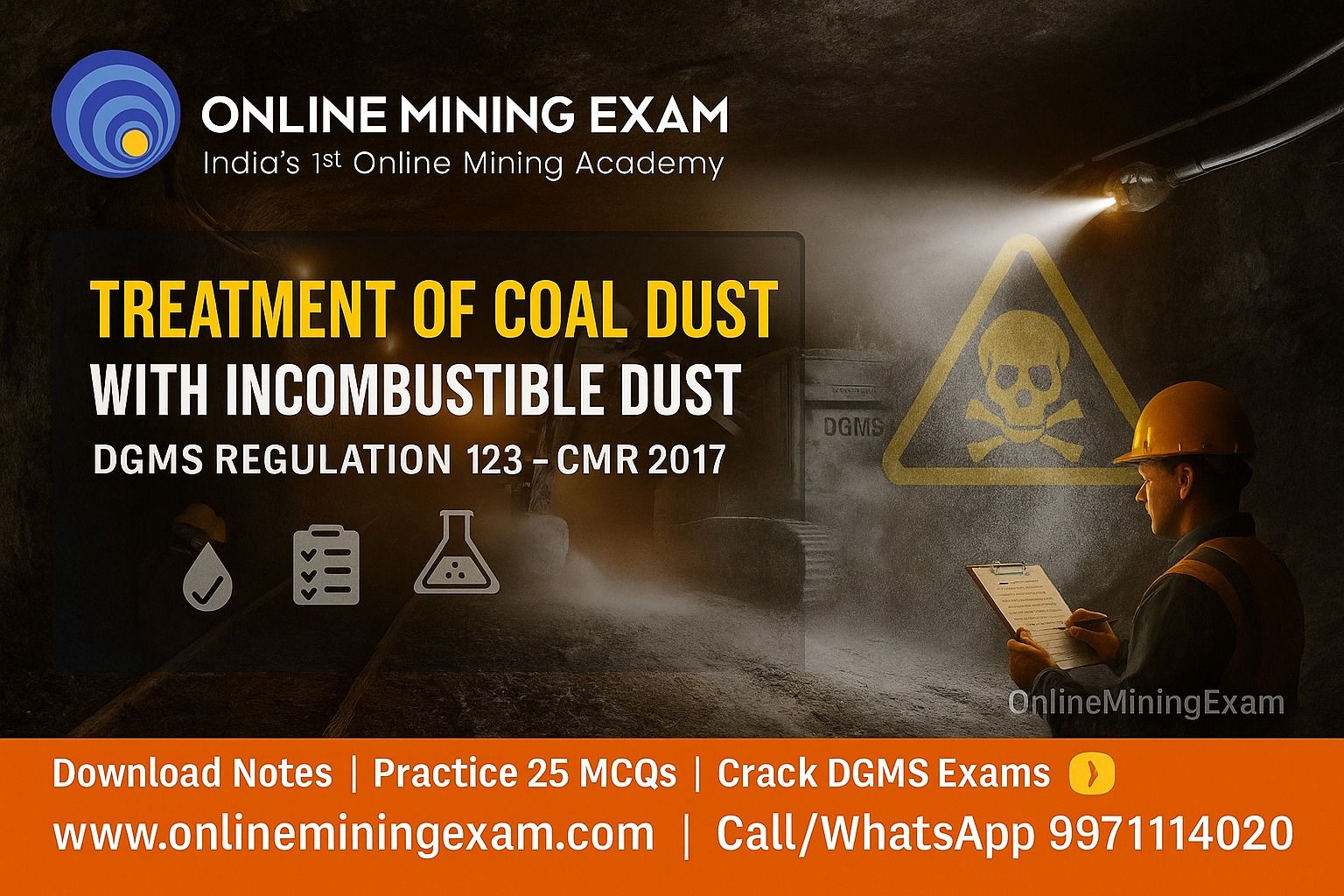 Treatment of Coal Dust with Incombustible Dust and Sampling in ...