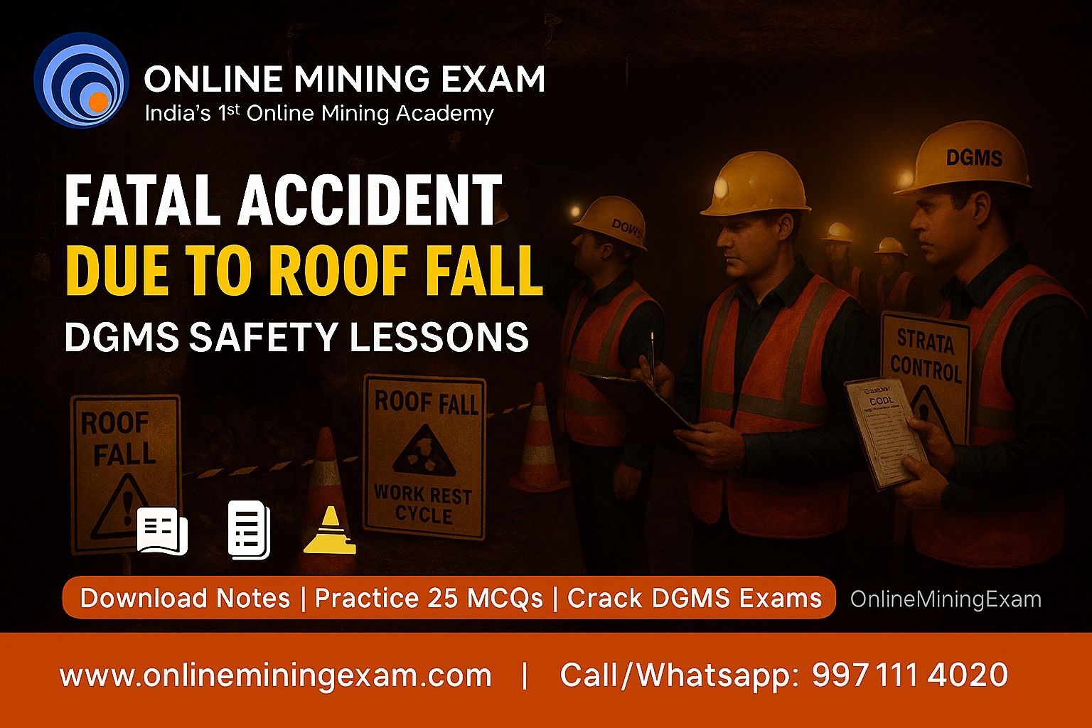 Fatal Accident Due to Roof Fall in Underground Coal Mine – DGMS ...
