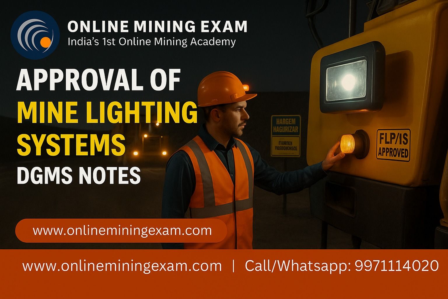 Approval of Mine Lighting Systems, Fixtures & Signal Lights – DGMS ...