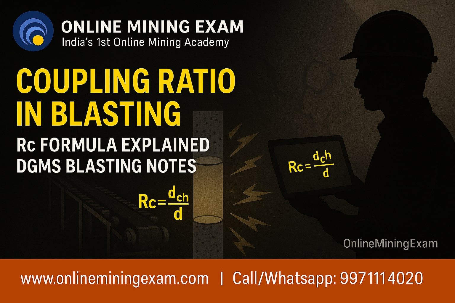 Coupling Ratio, Fully Coupled Charges & Their Effects | DGMS Blasting Notes