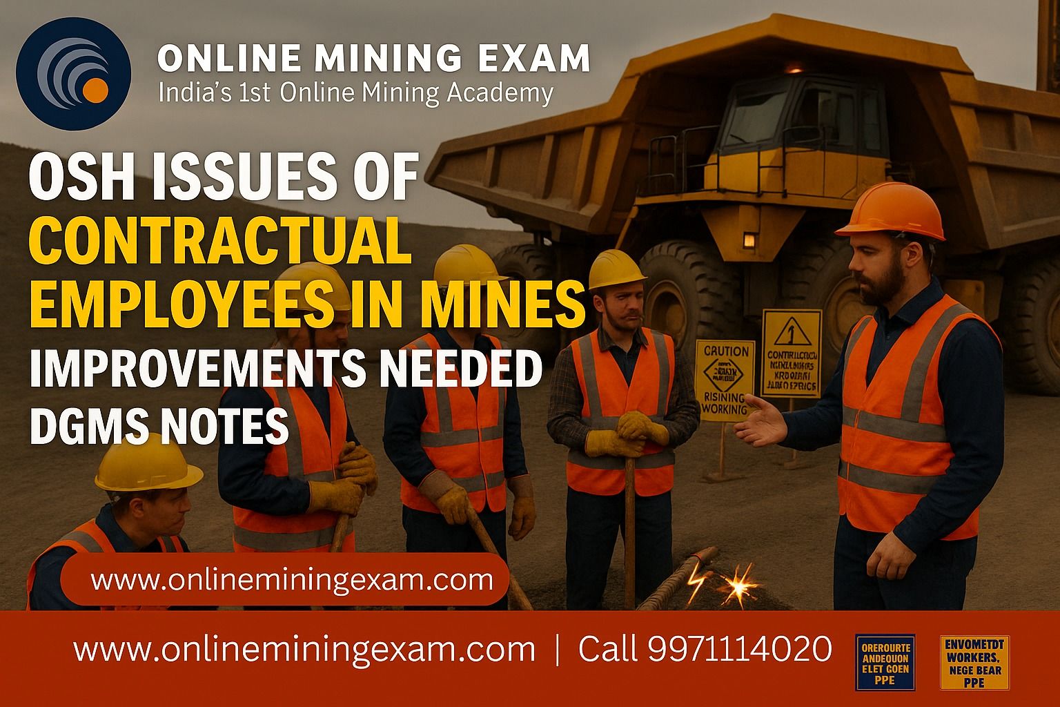 OSH Issues of Contractual Employees in Mines – DGMS Requirements ...