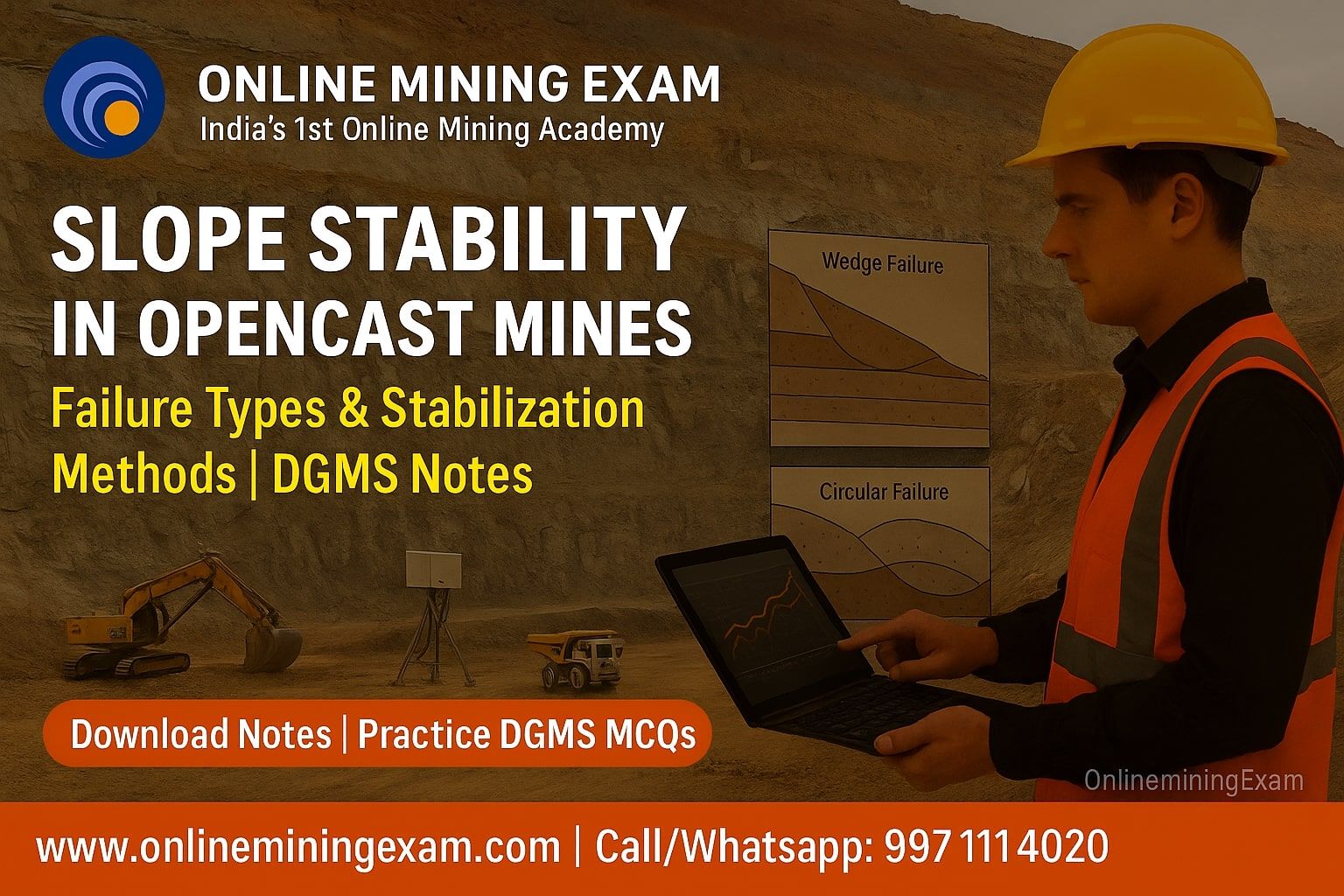 Slope Stability in Opencast Mines – Types of Failures & Stabilization ...