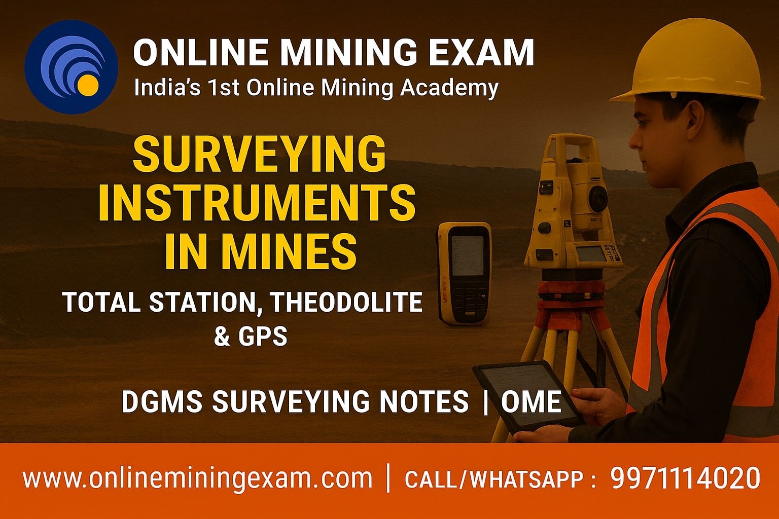 Surveying Instruments in Mines – Total Station, Theodolite, GPS ...